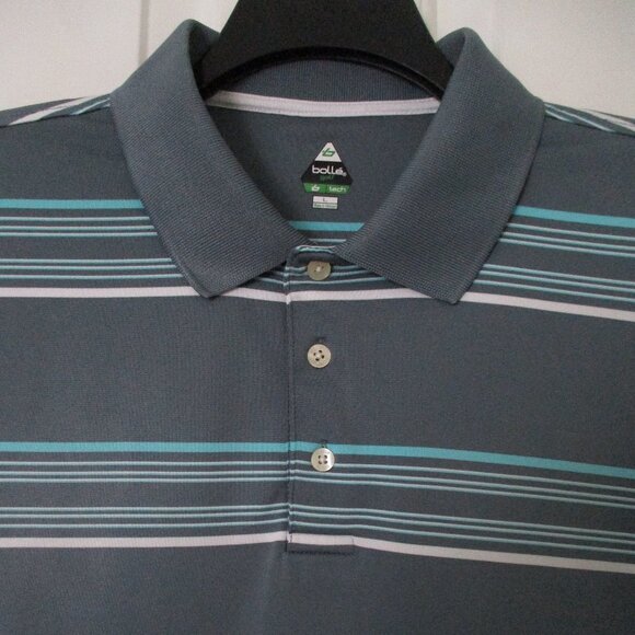 Bolle' | Shirts | Bolle Golf Mens Ss Gray Stretch Polo Shirt Nwot Size ...